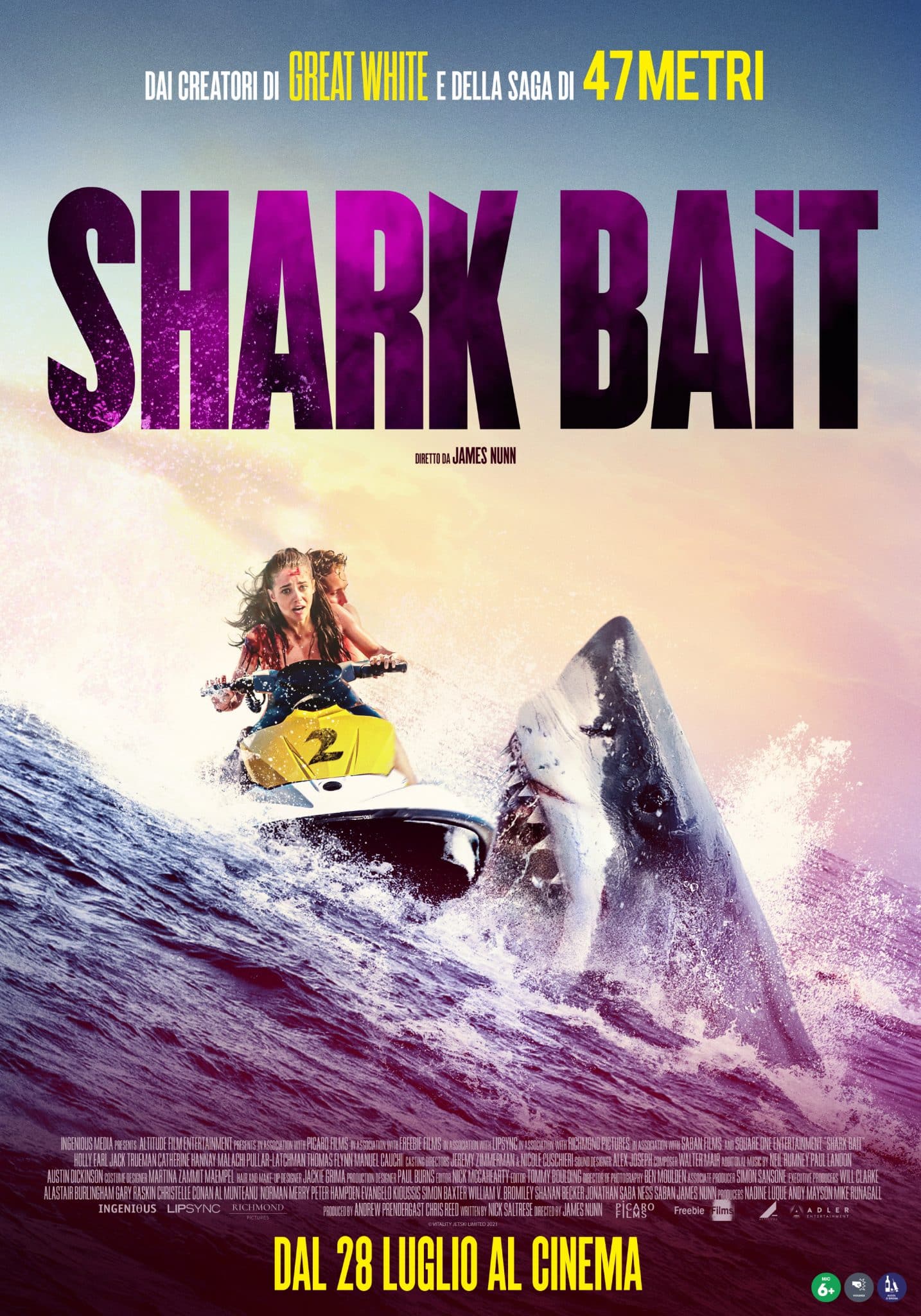 Shark Bait: trailer e poster del film di James Nunn